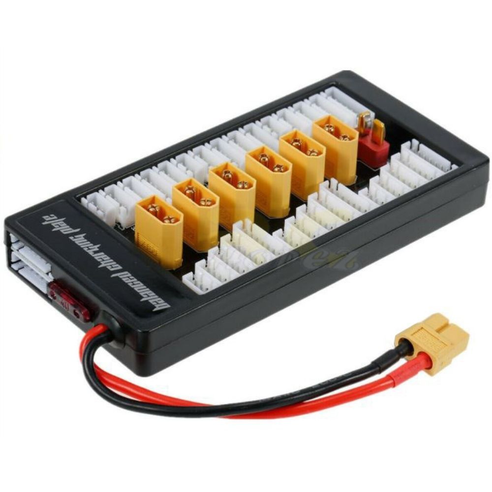 2-6S LiPo XT60 Plug Parallel Charging Board With XT60 Input for ISDT / ToolkitRC HS-XT60 – RC HOPEZ